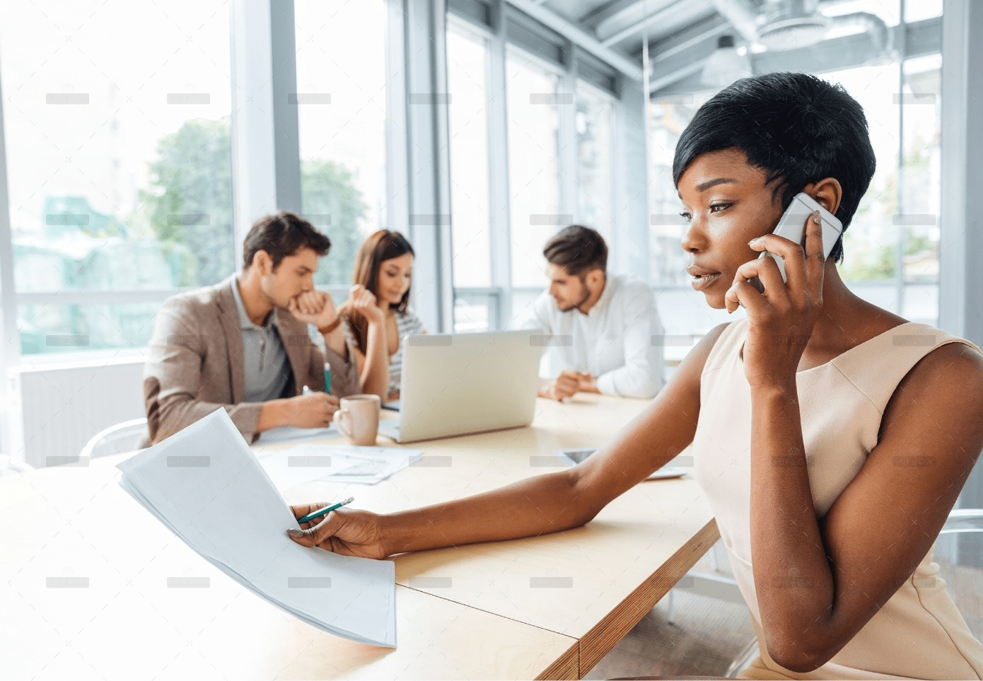 Group Work In Office - Abraj Design Solution